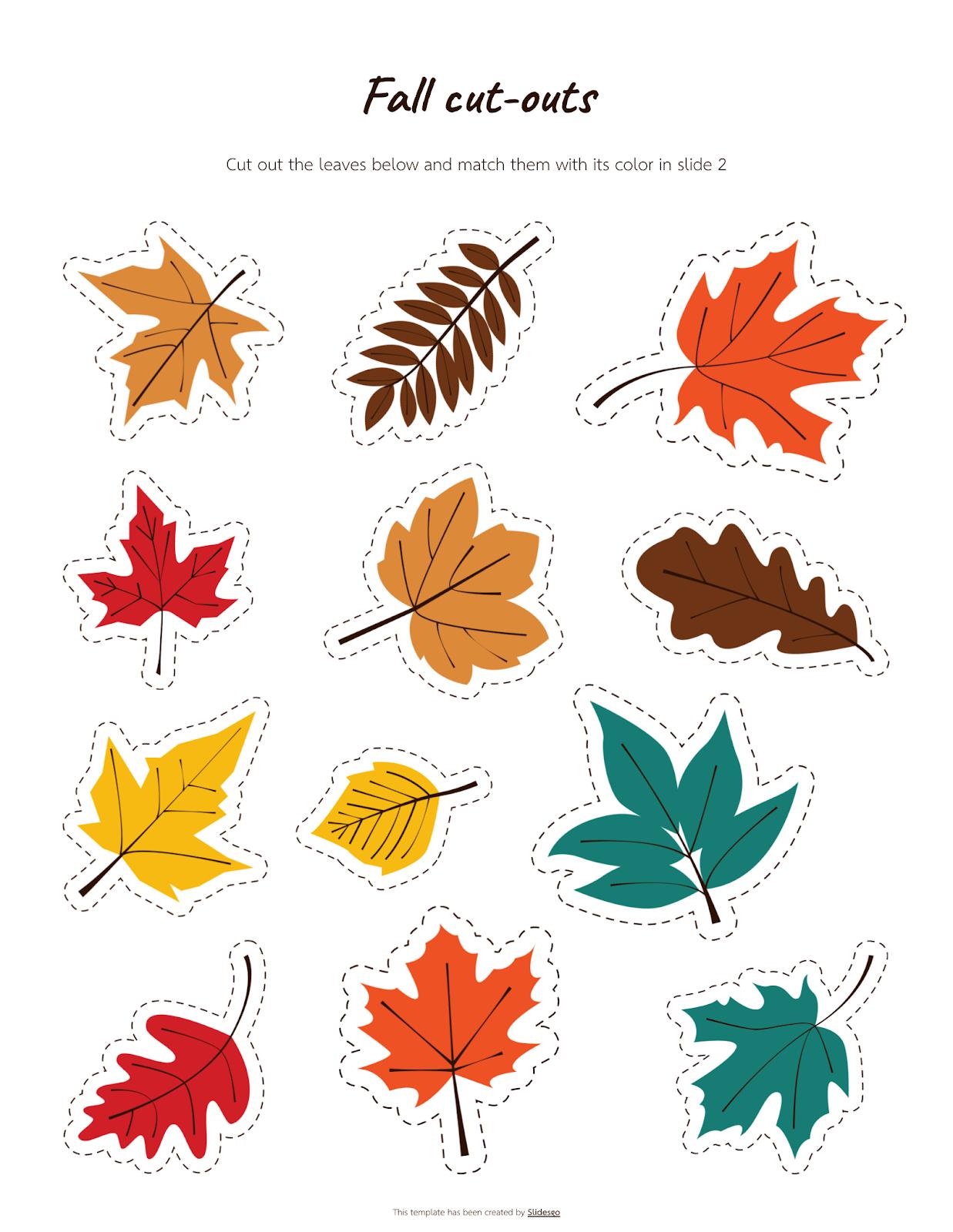 Fall Cut-outs Template