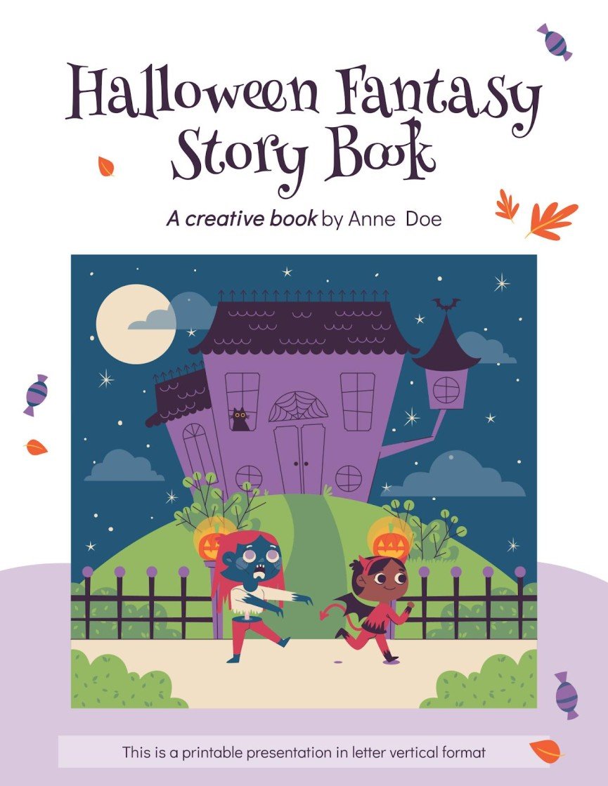 Halloween Fantasy Story Book Presentation
