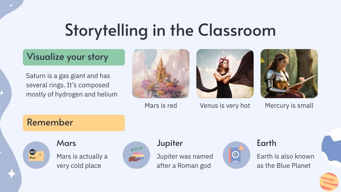 Storytelling in the Classroom Infographics Template