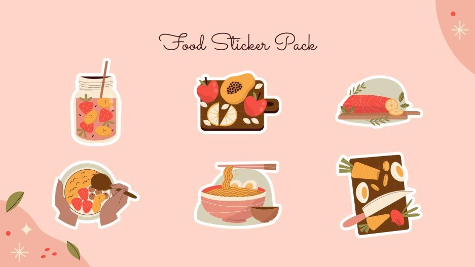 Food Sticker Pack Presentation