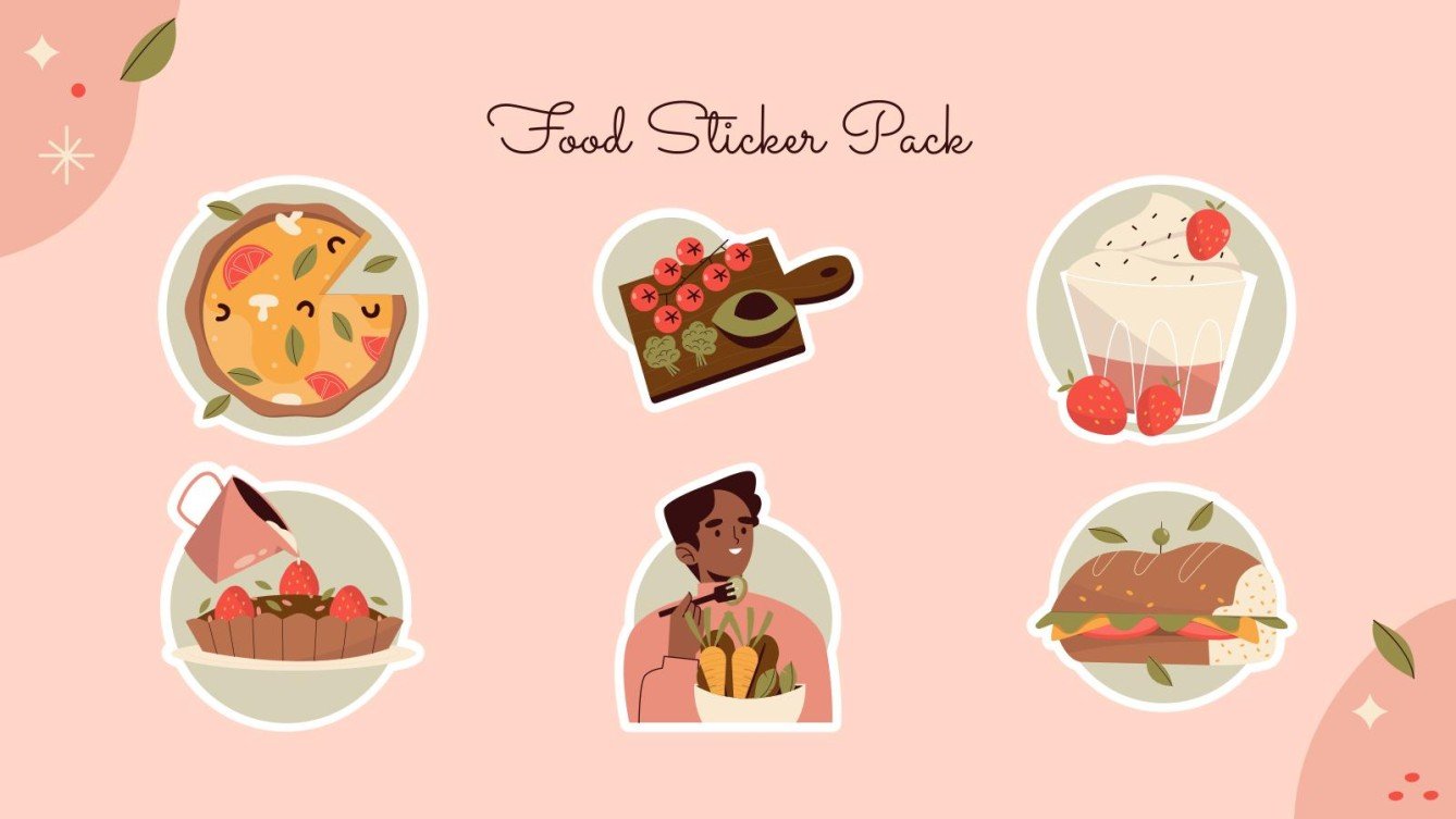 Food Sticker Pack Presentation