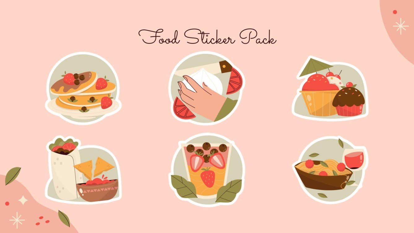 Food Sticker Pack Presentation