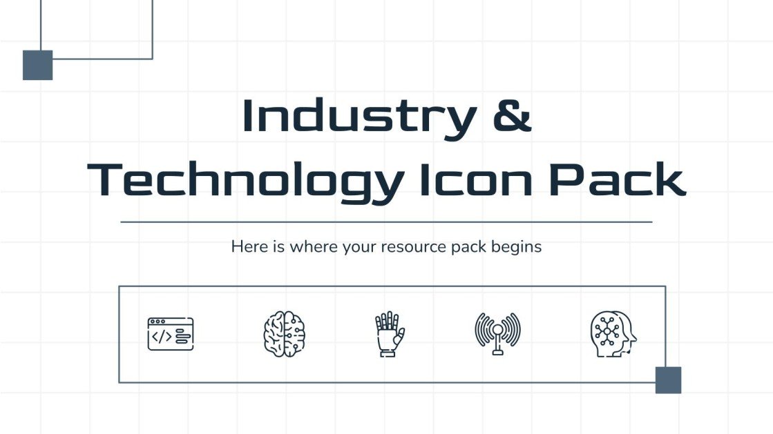 Industry & Technology Icon Pack Template