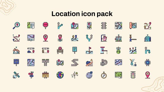 Location Icon Pack Template