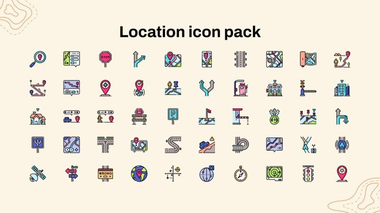 Location Icon Pack Template