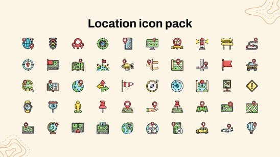 Location Icon Pack Template