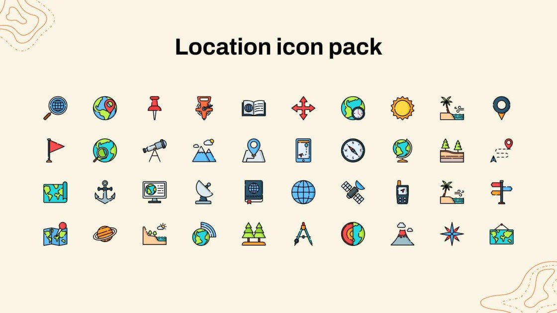 Location Icon Pack Template