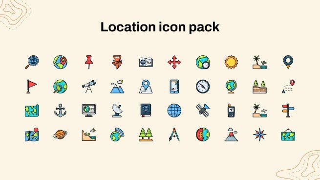 Location Icon Pack Template