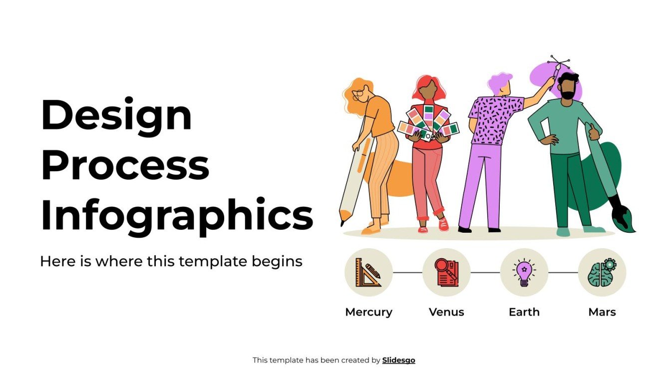 Infografías gratis de procesos para Google Slides y PowerPoint