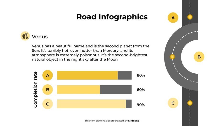 Road Infographics Template