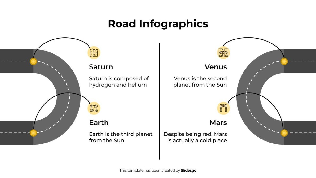 Road Infographics Template