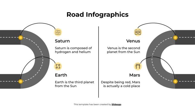 Road Infographics Template
