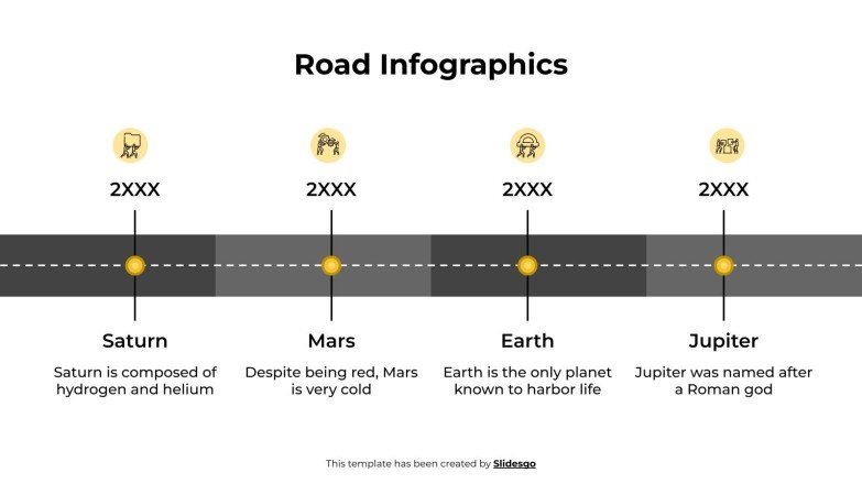 Road Infographics Template