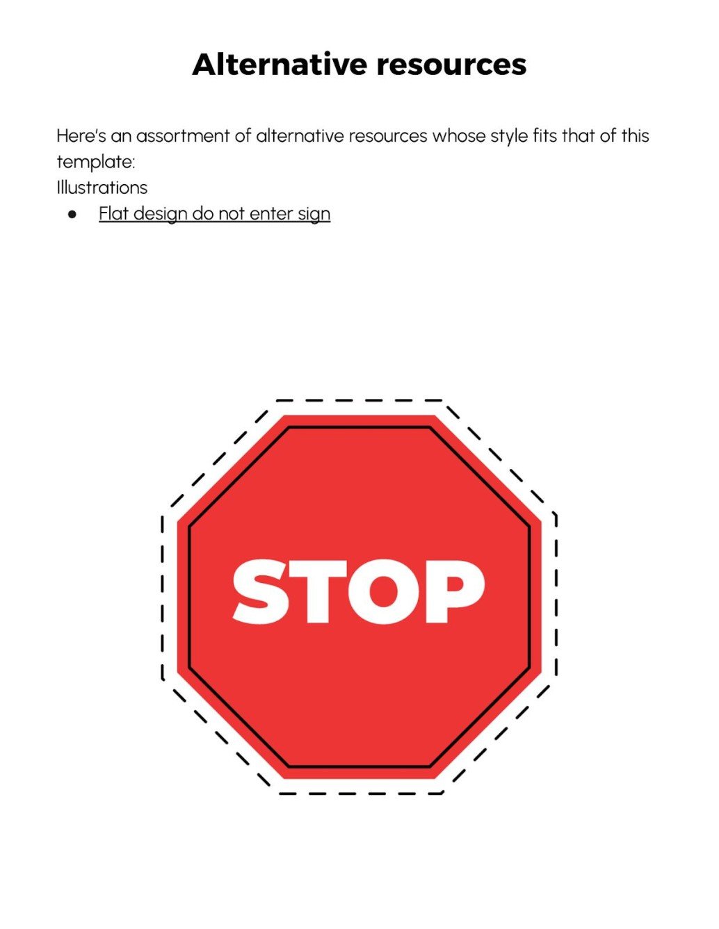Hallway Signs Cut-outs Template