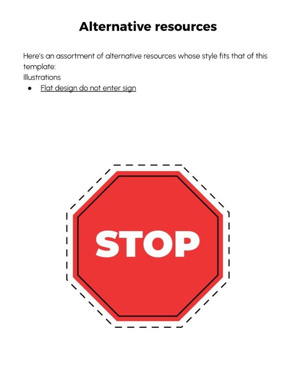 Hallway Signs Cut-outs Template