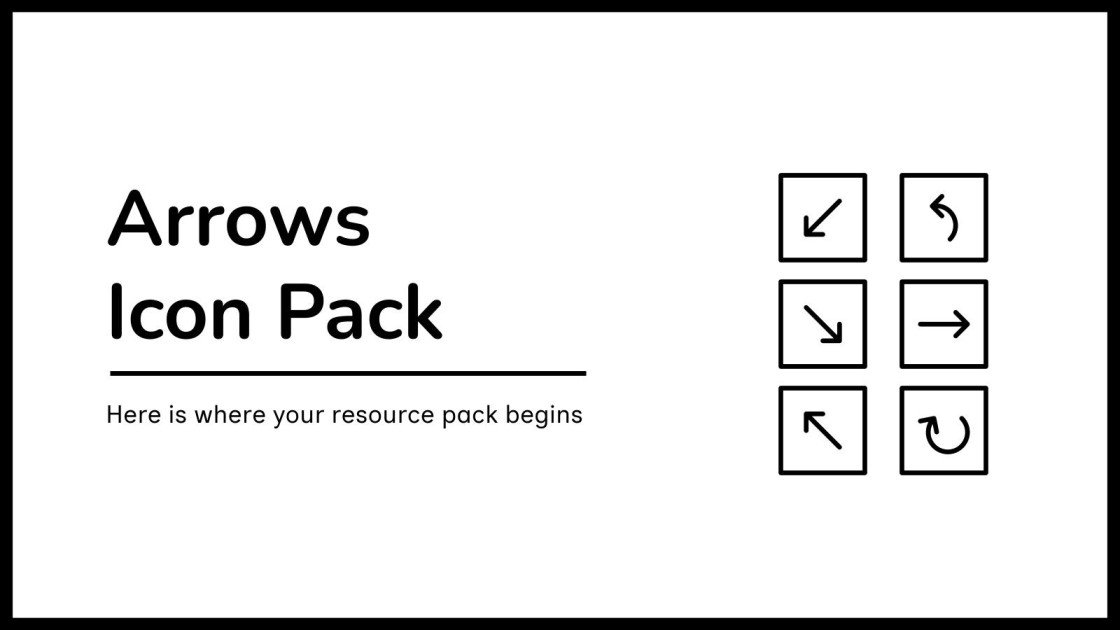 Arrows Icon Pack Template