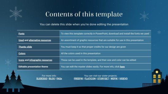 Magical Christmas in the Snow Presentation