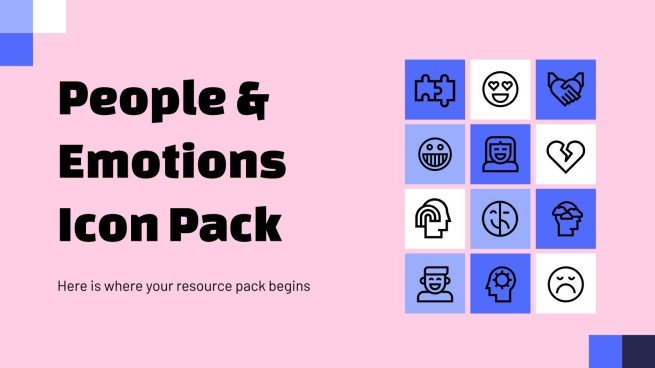 People and Emotions Icon Pack Template