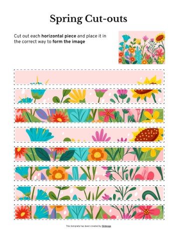 Spring Cut-outs Template