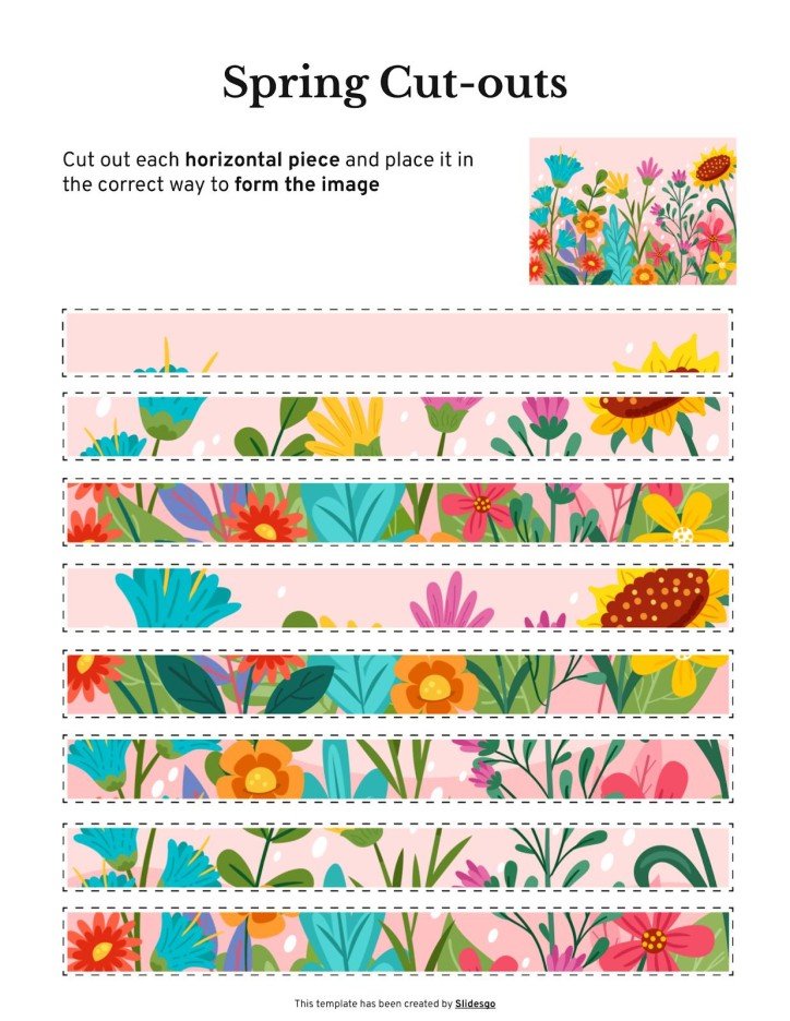 Spring Cut-outs Template
