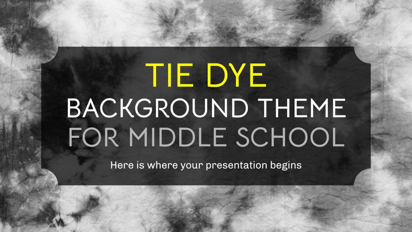 Tie Dye Background Theme | Google Slides & PowerPoint template