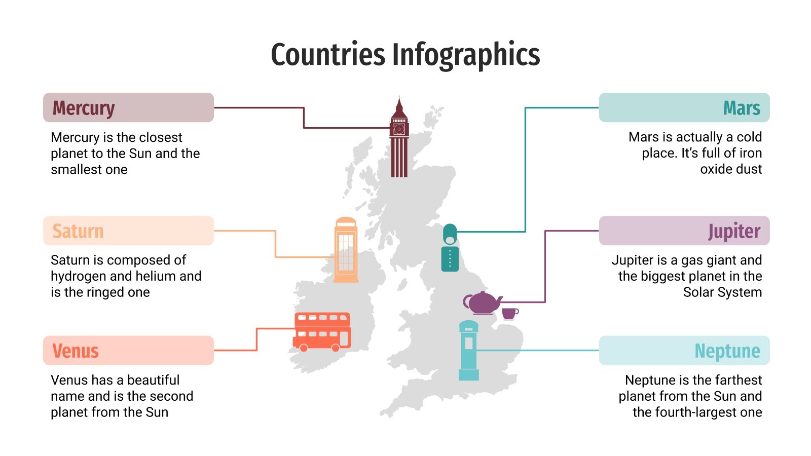 Countries Infographics for Google Slides and PowerPoint