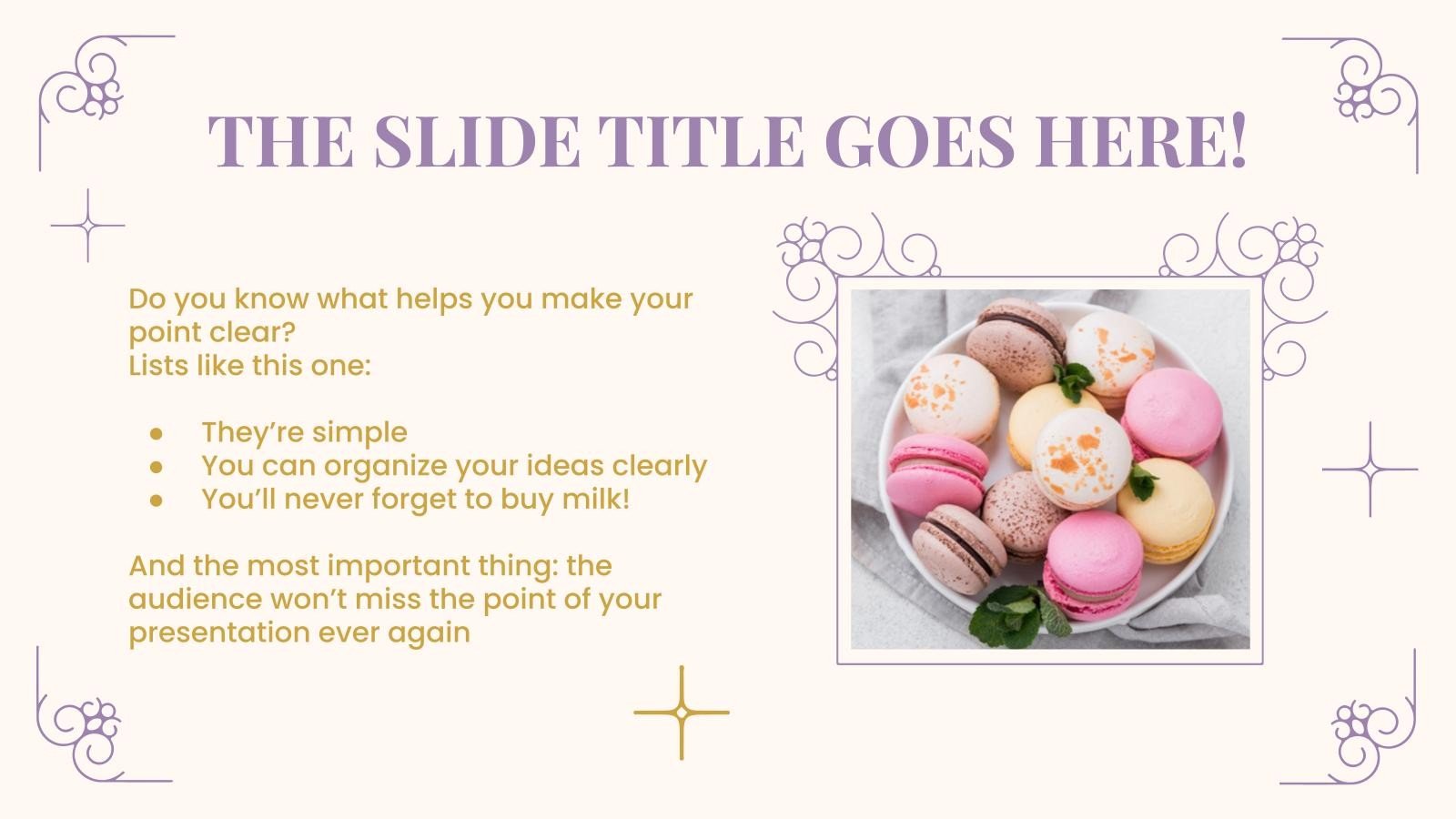 French Macarons MK Plan Presentation