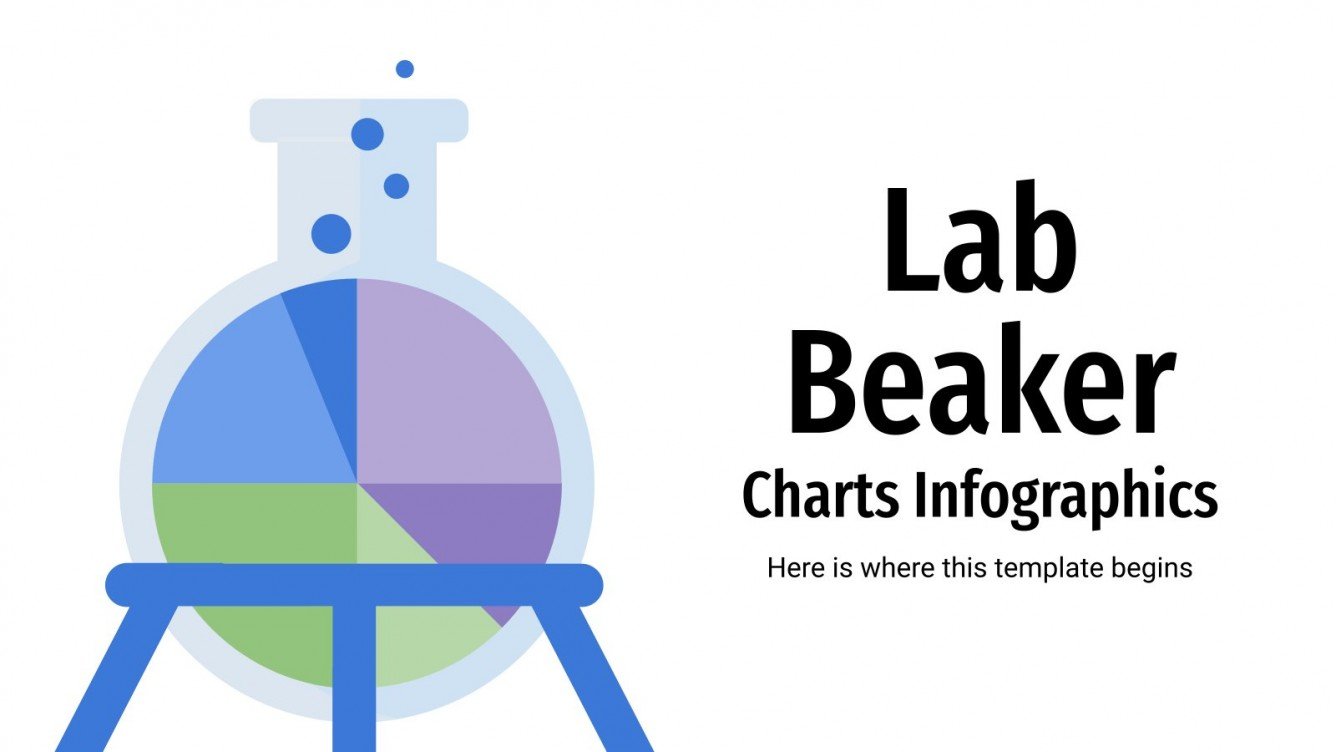 Lab Beaker Charts Infographics for Google Slides and PowerPoint