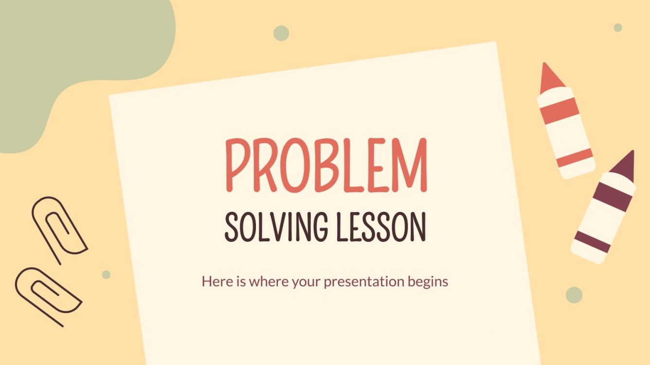 Problem Solving Lesson Google Slides & PowerPoint template