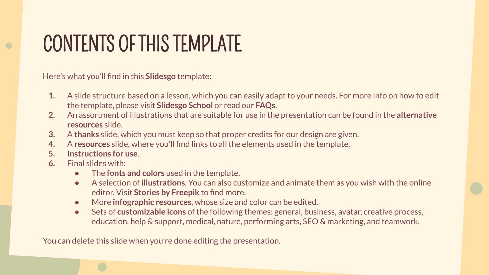 Problem Solving Lesson Google Slides & PowerPoint template