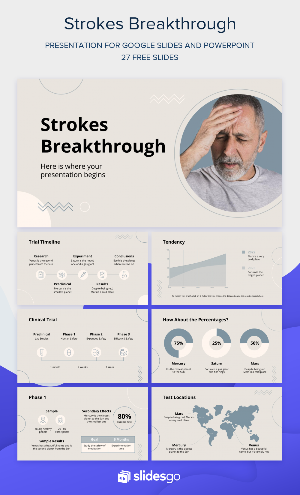 Strokes Breakthrough | Google Slides & PowerPoint template