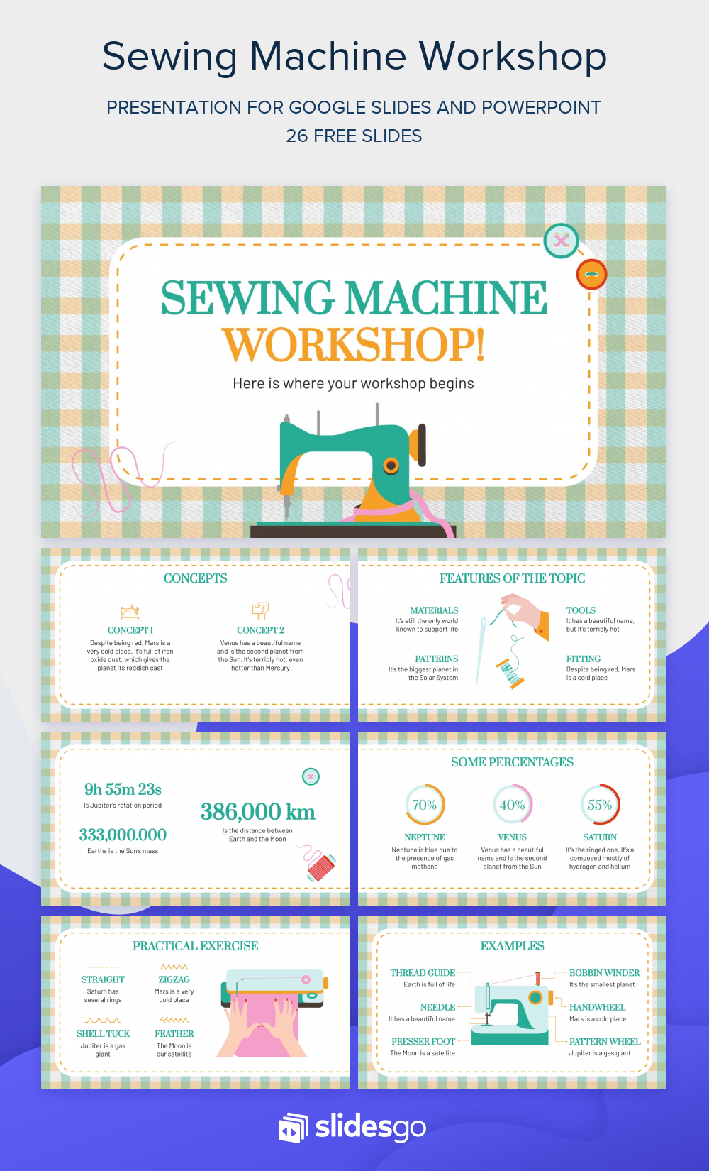 Sewing Machine Workshop | Google Slides & PPT template