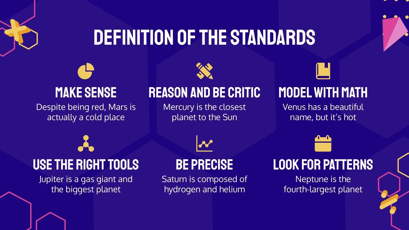 Math Practice Standards | Google Slides & PowerPoint template
