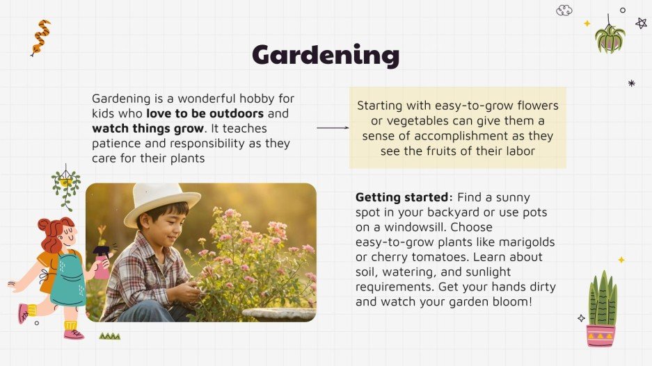 Cool Hobbies for Kids Presentation