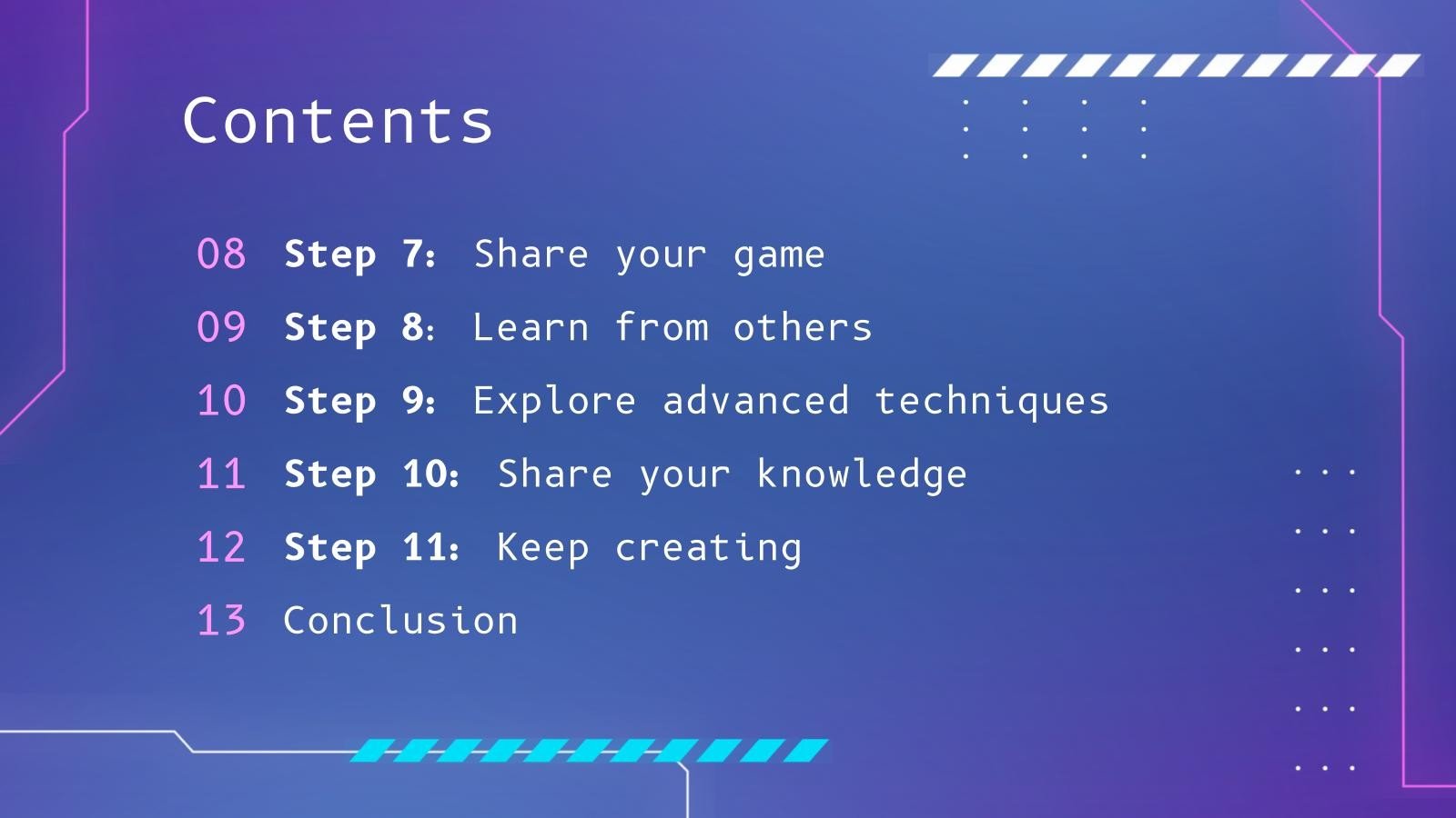 How to Create Your Own Game App Presentation