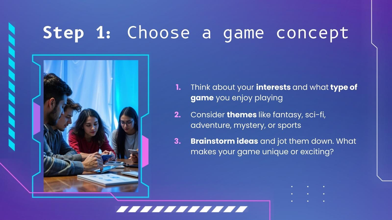 How to Create Your Own Game App Presentation