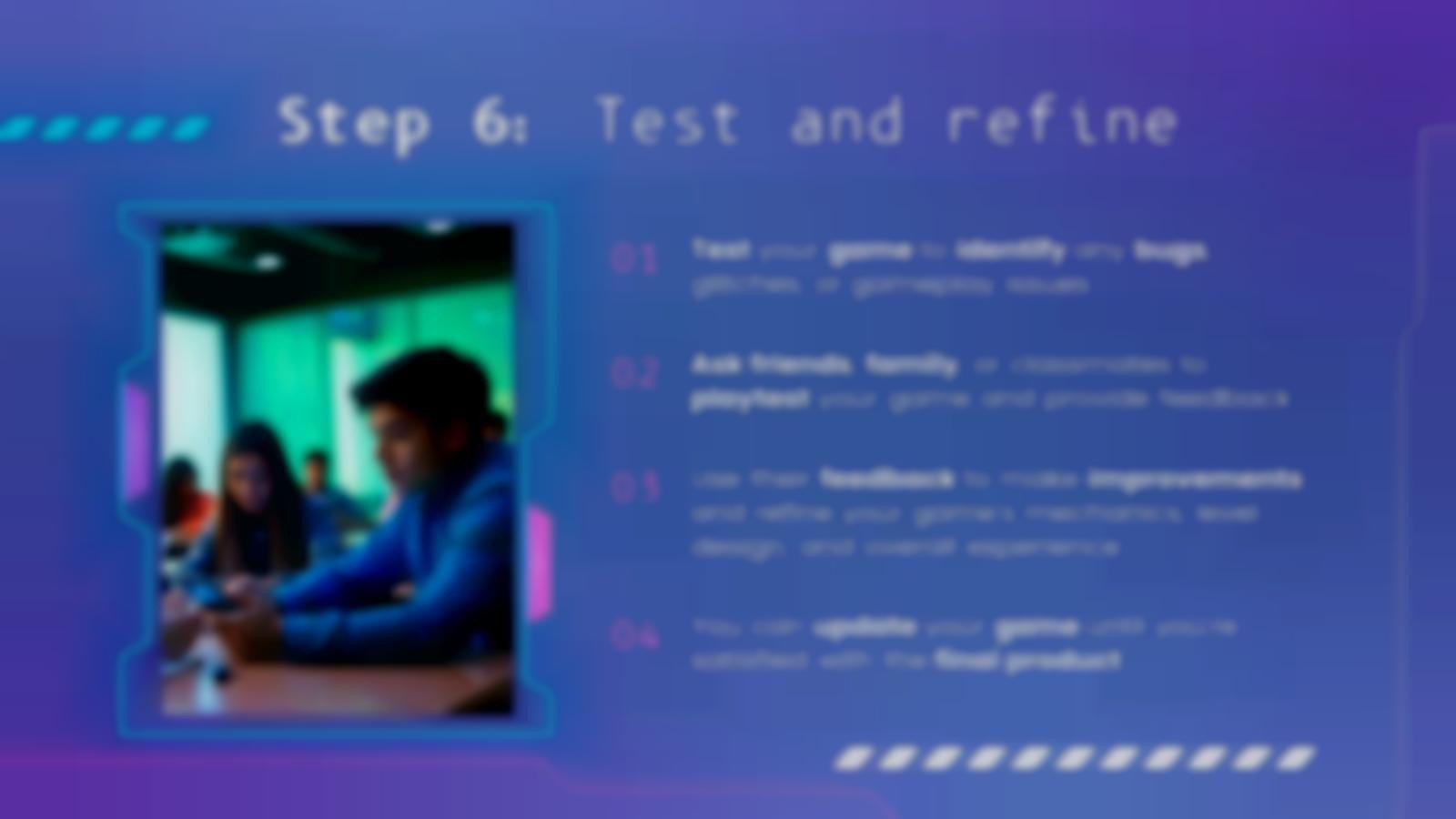 How to Create Your Own Game App Presentation