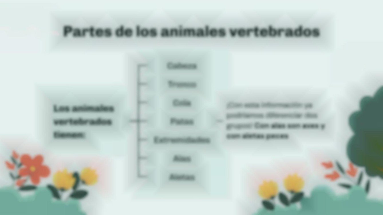 Presentación Clasificación de animales vertebrados