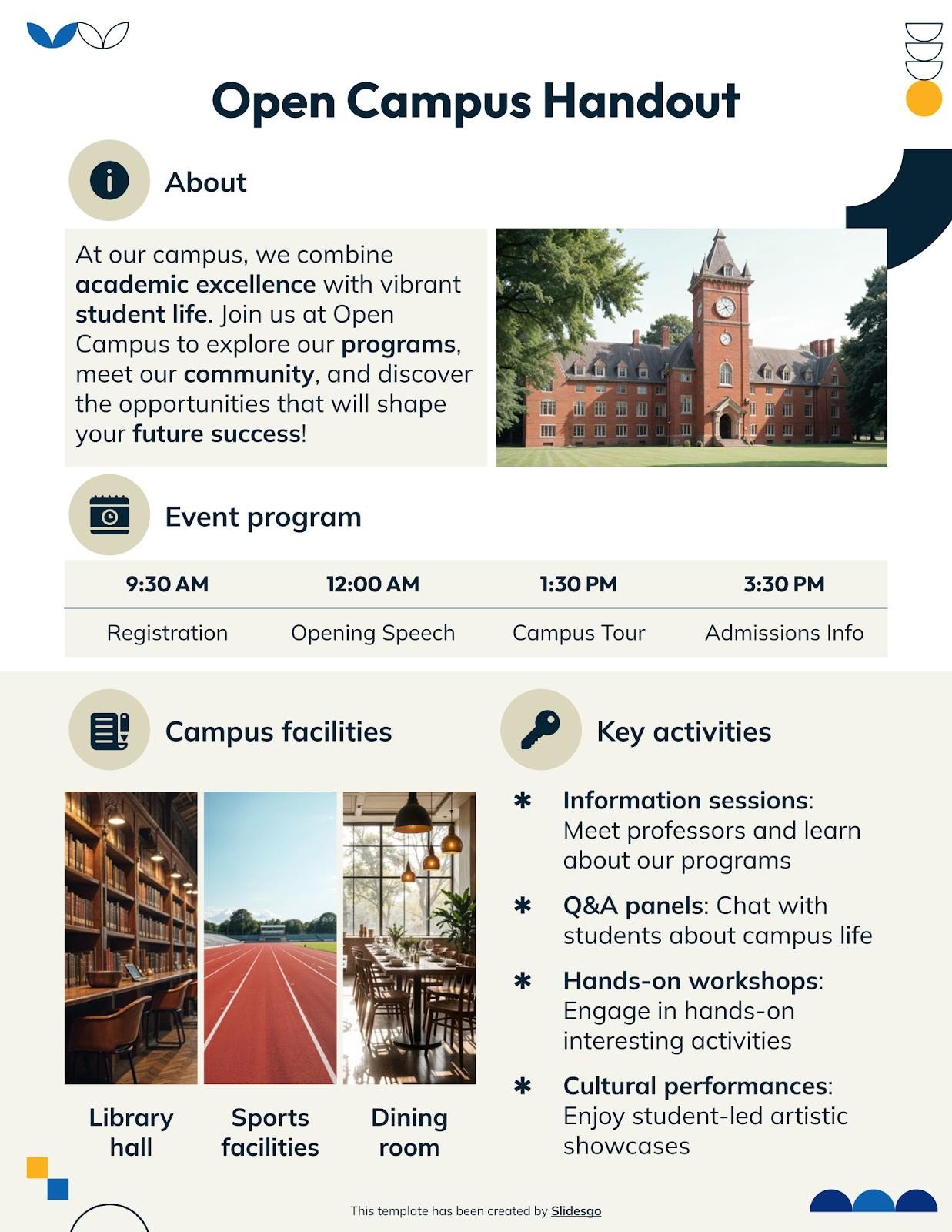 Open Campus Handout Presentation