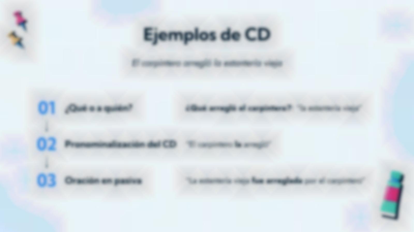 Direct Complement Presentation