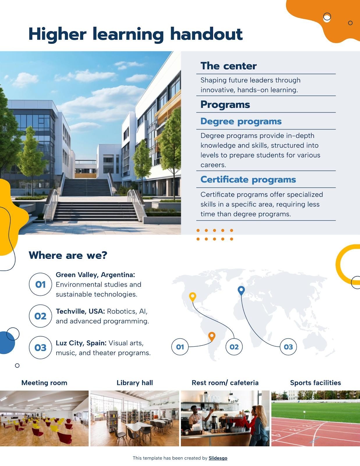 Higher Learning Handout Template