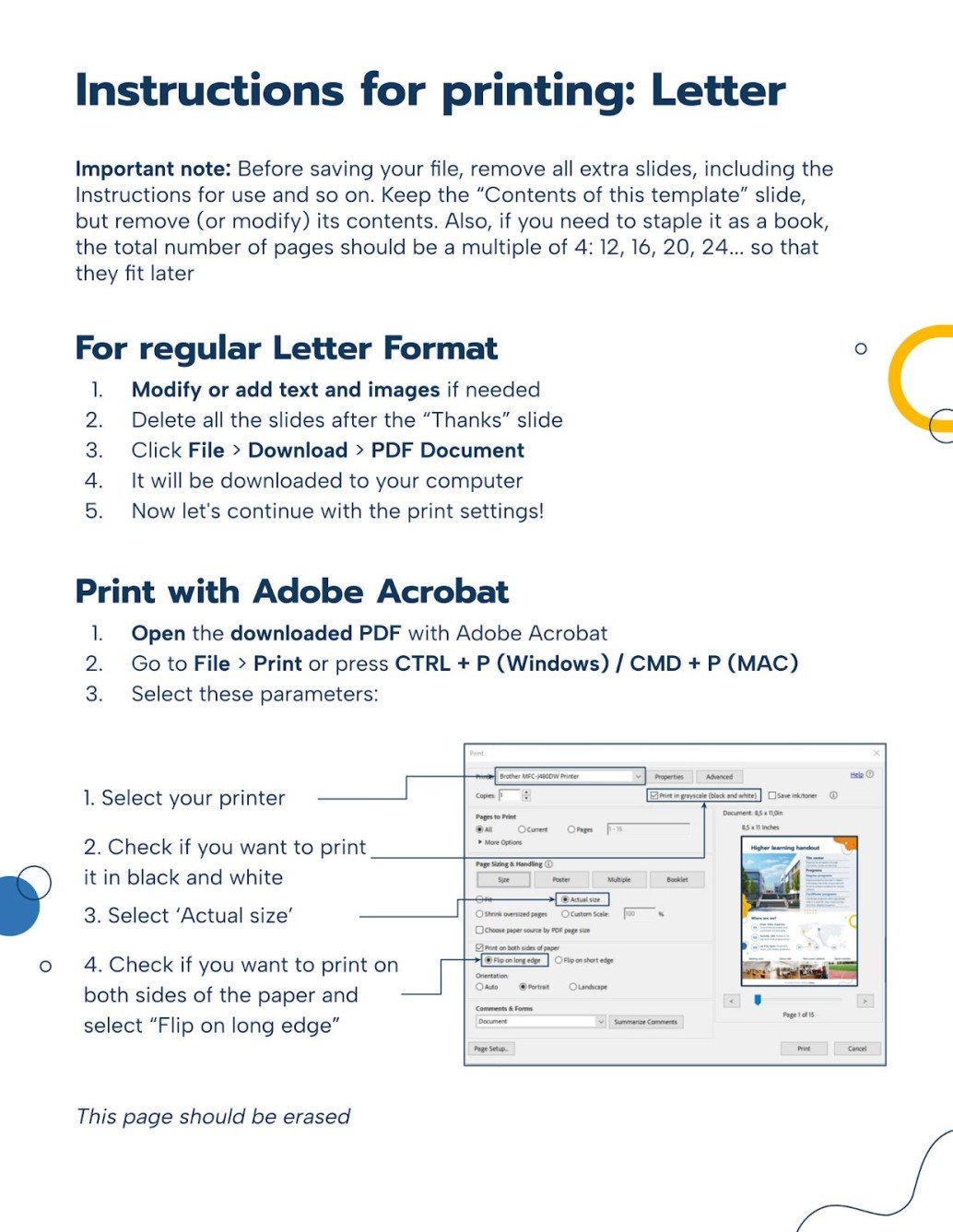 Higher Learning Handout Template