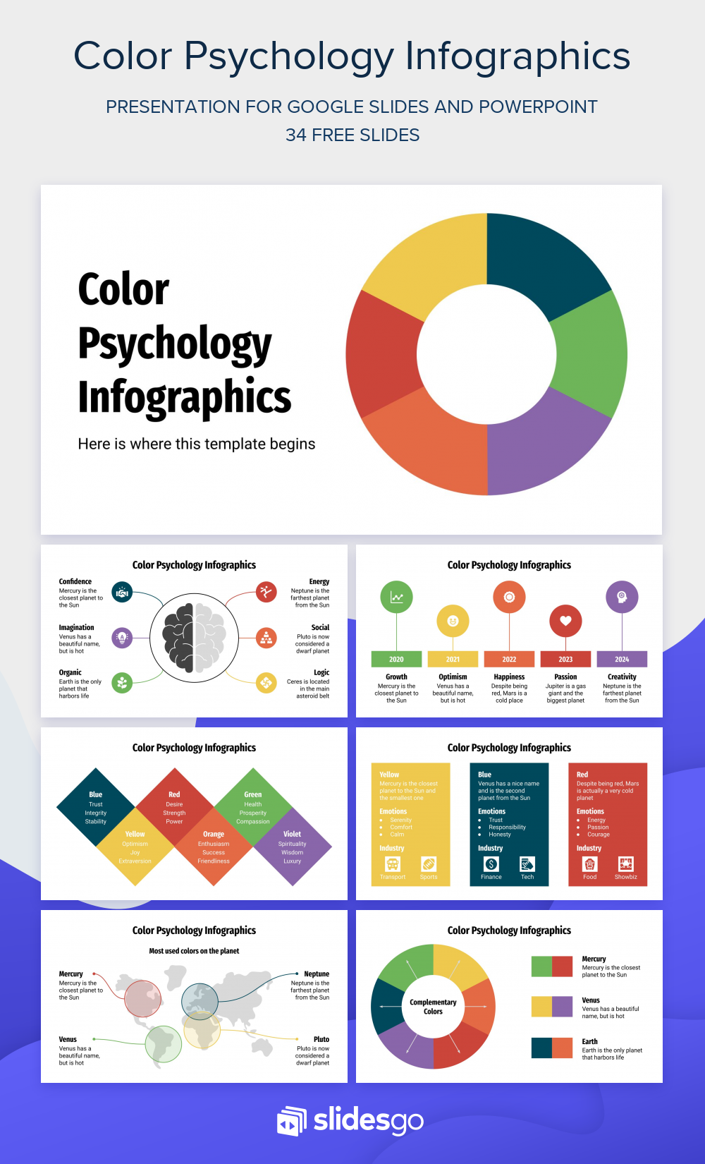 Color Psychology Infographics | Google Slides & PowerPoint