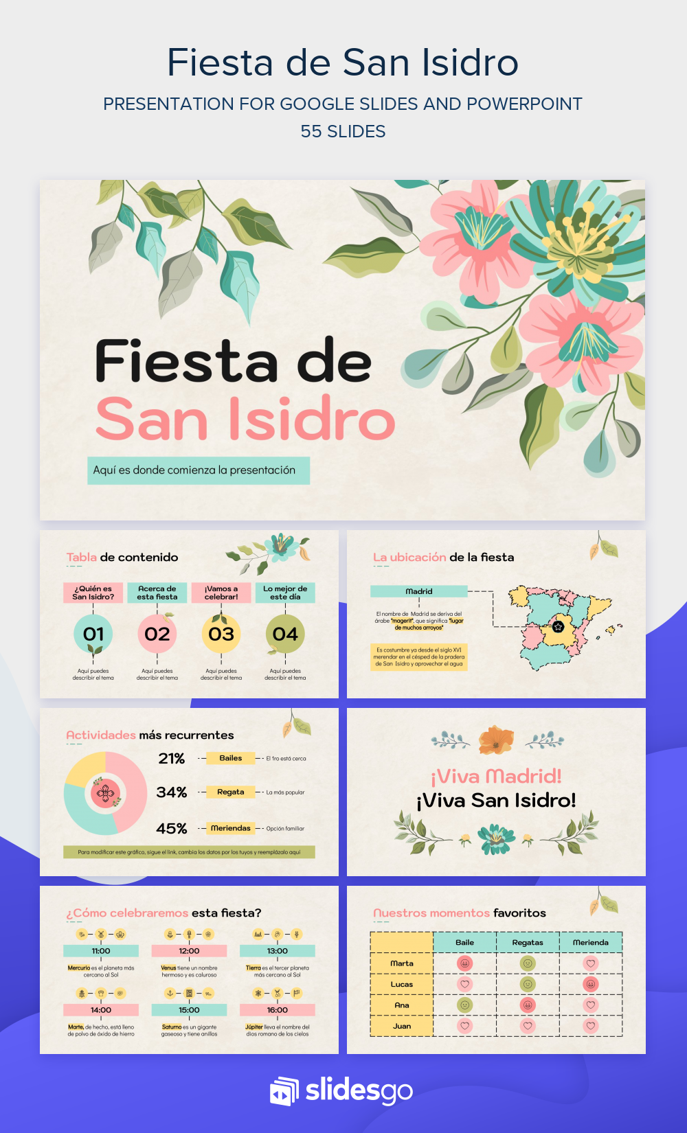 San Isidro Festival | Google Slides & PowerPoint