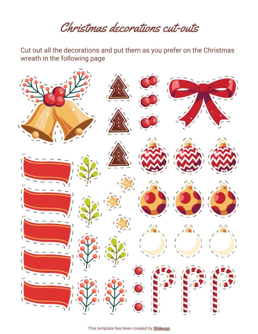 Christmas Decorations Cut-outs Presentation