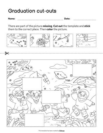 Graduation Cut-outs Template