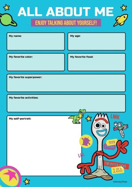 Toy Story 4 Worksheet Presentation