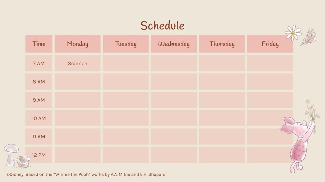 Winnie the Pooh Lesson Plan Presentation