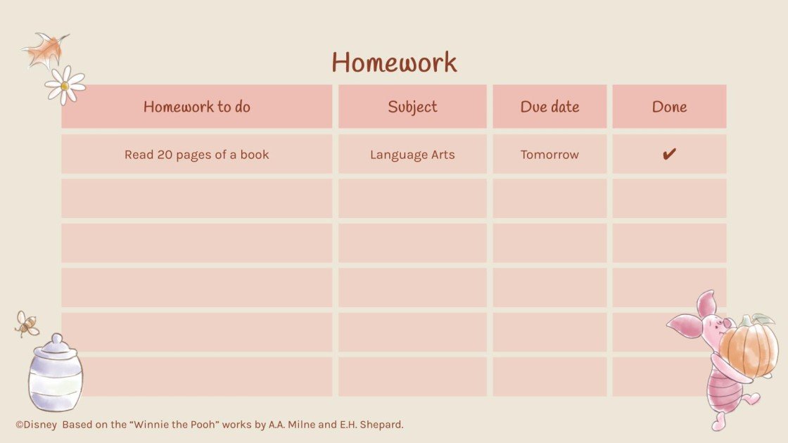 Winnie the Pooh Lesson Plan Presentation