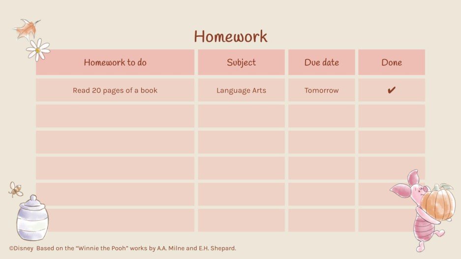 Winnie the Pooh Lesson Plan Presentation